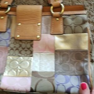 Coach | Bags | Coach Patch Work Hand Bag Purse | Poshmark